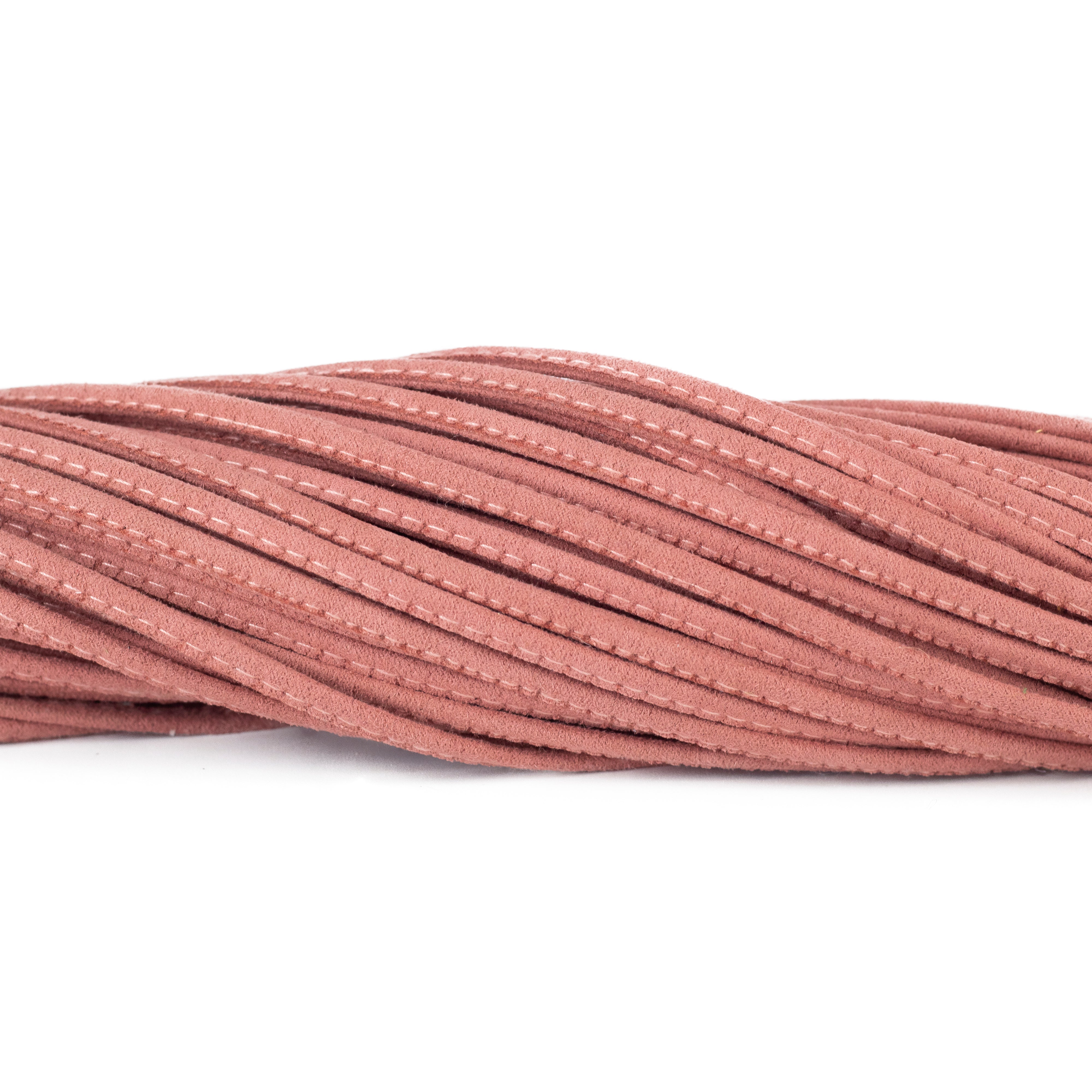 Piola imitación Gamuza 5mm Palo de Rosa – Trikes Art