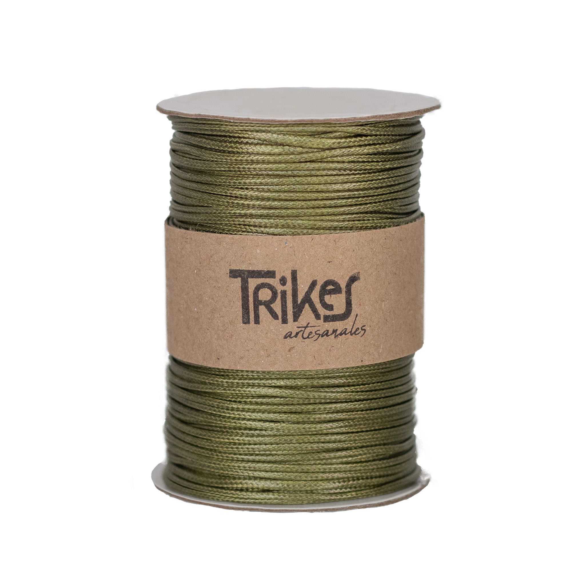 Cordon Encerado Fino 1.5mm Verde Olivo – Trikes Art
